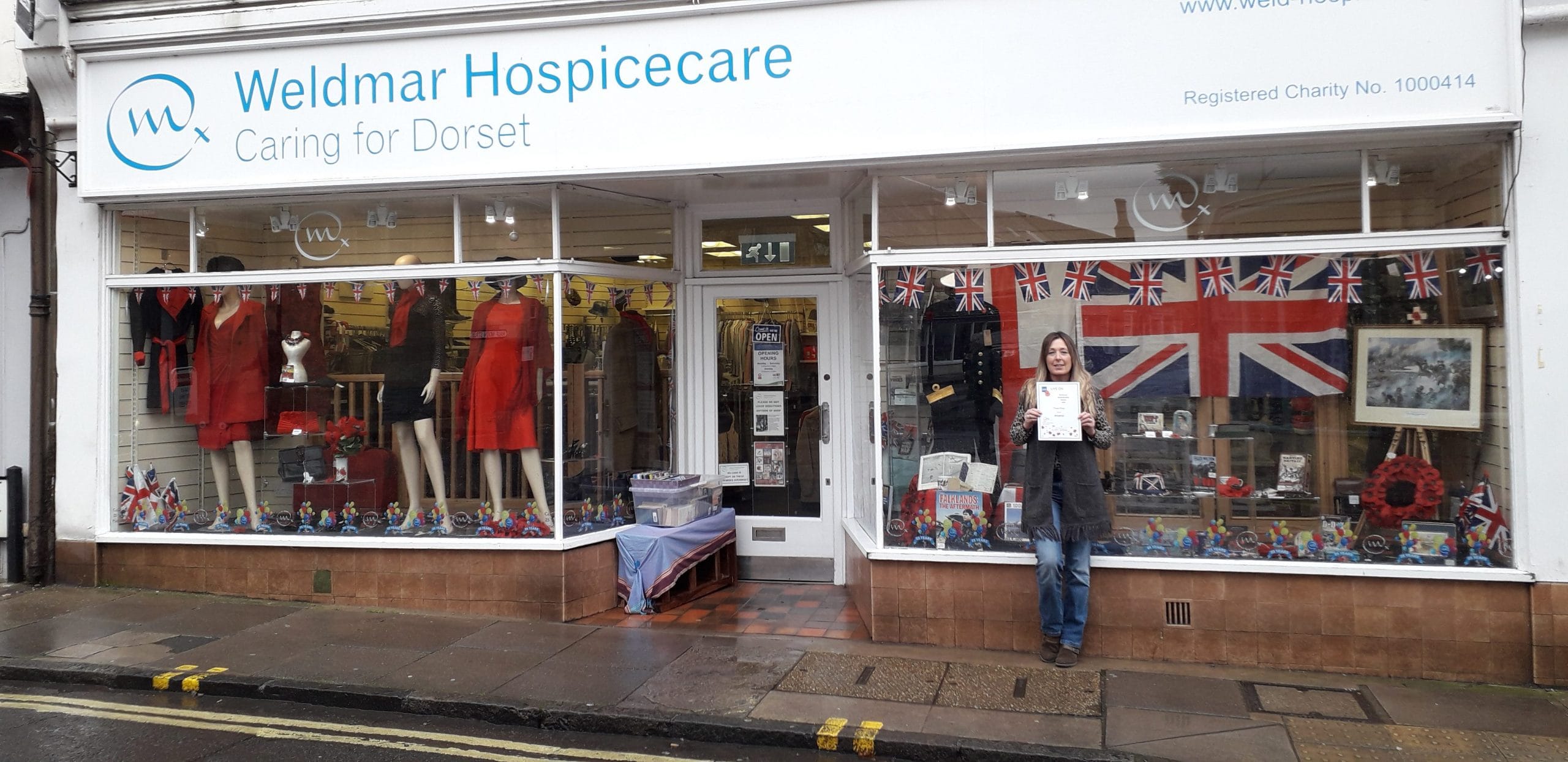 Weldmar marks armistice day in Sherborne with winning window display