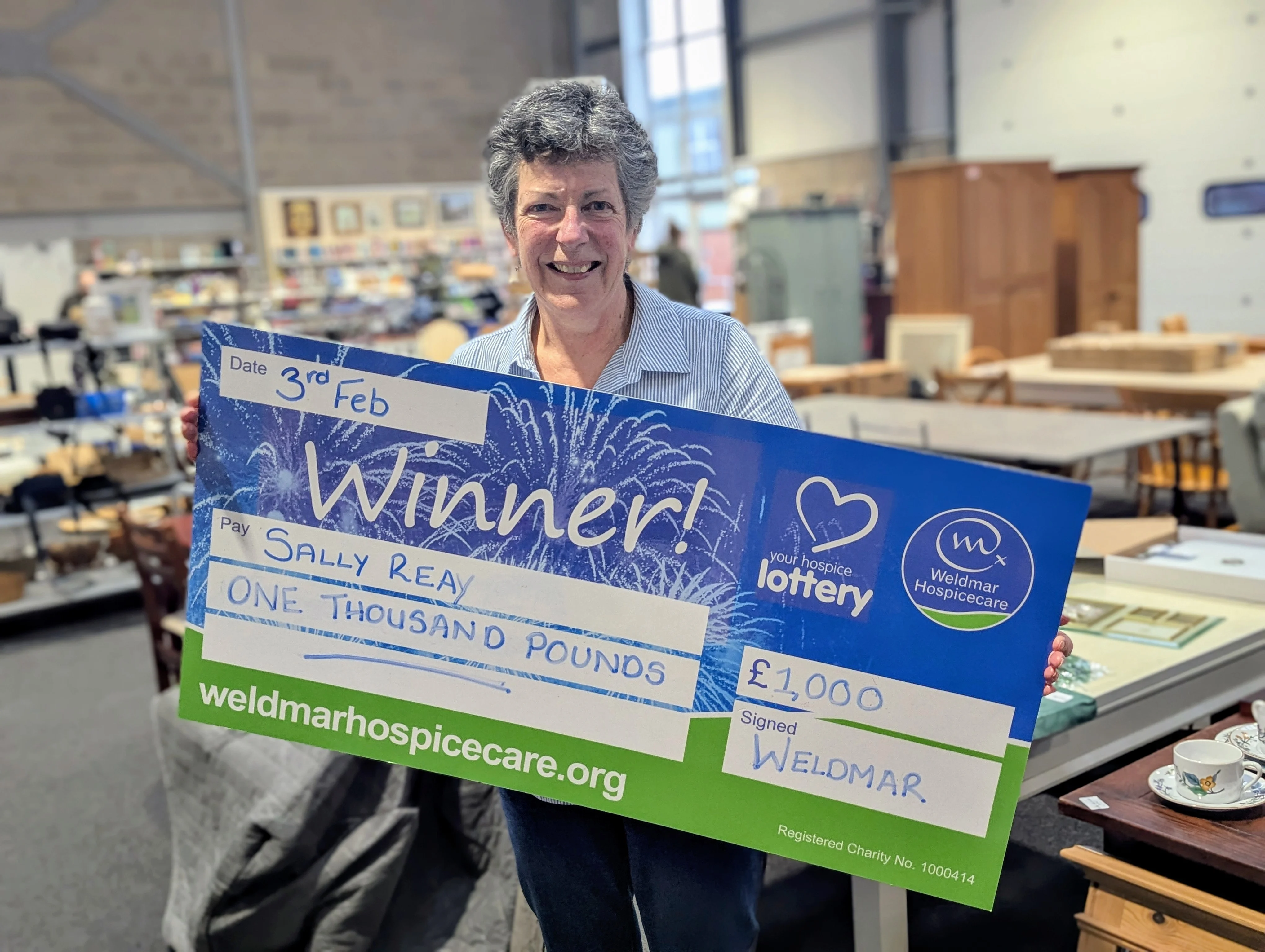 A 'Win Win' for everyone: Sally celebrates scooping £1,000 on Your ...